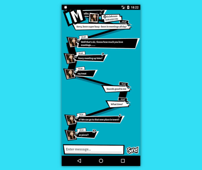 Persona 5 Instant Messaging App Available on Android - Twinfinite