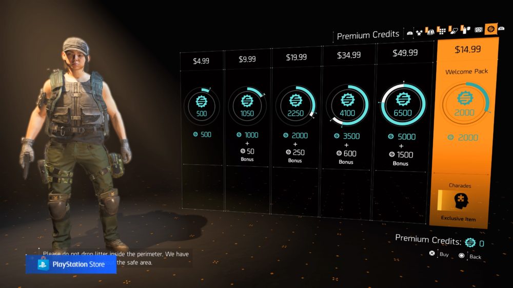 Division 2: How to Get Premium Credits & All Microtransaction Prices