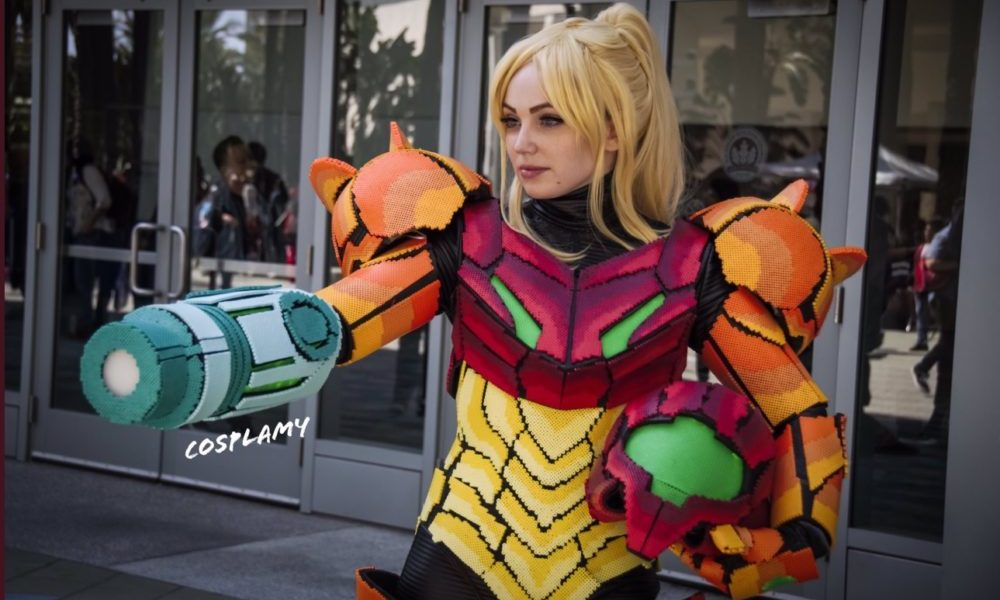 This Pixelated Metroid Samus Cosplay is Totally Next Level