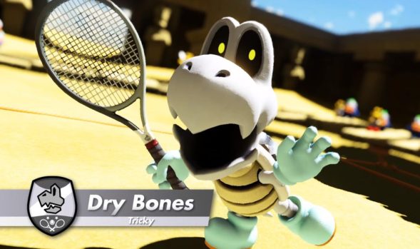 Dry Bones Shows Off Skills in New Trailer, Joins Mario Tennis Aces ...