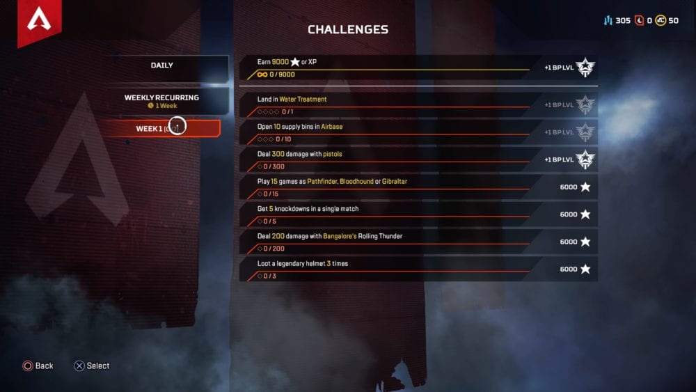 Apex Legends: All Season 2 Week 1 Challenges