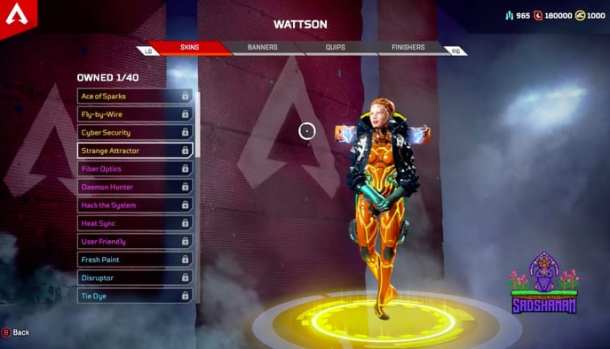 Apex Legends: All Wattson Legendary Skins - Twinfinite