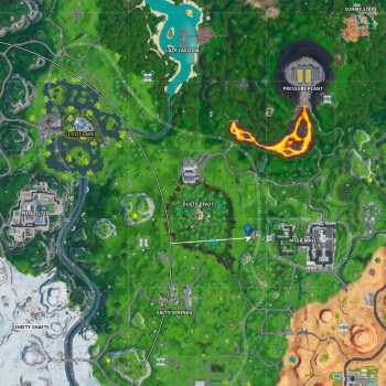 Fortbyte 18 Location: Between Mega Mall & Dusty Divot in Fortnite ...