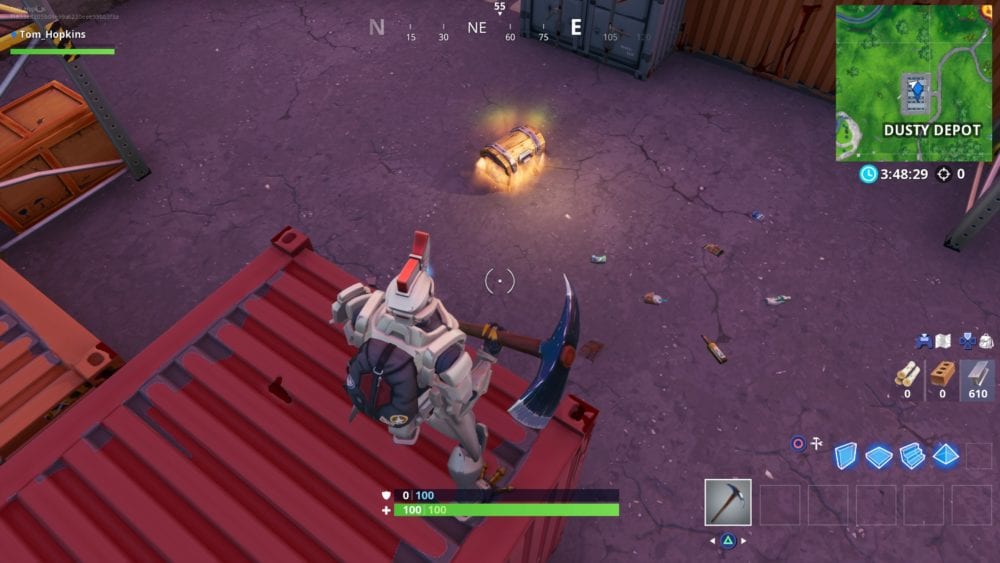 Fortnite Season 10: Dusty Depot Chest Spawn Locations