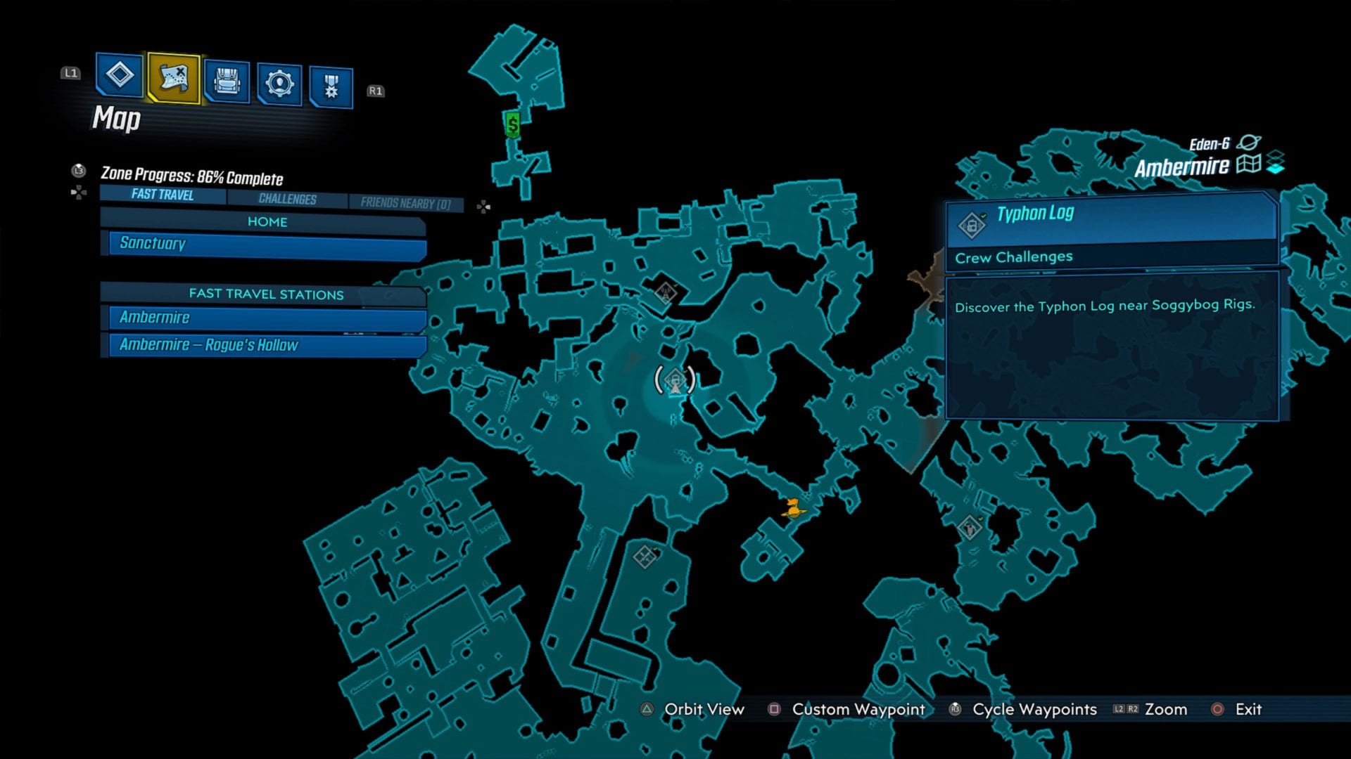 Borderlands 3 Ambermire Crew Challenge Locations: Typhon Logs, Crimson ...