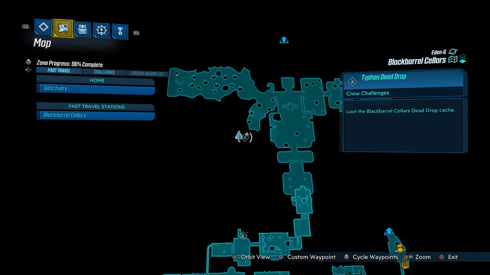 Borderlands 3 Blackbarrel Cellars Crew Challenge Locations: Typhon Logs ...