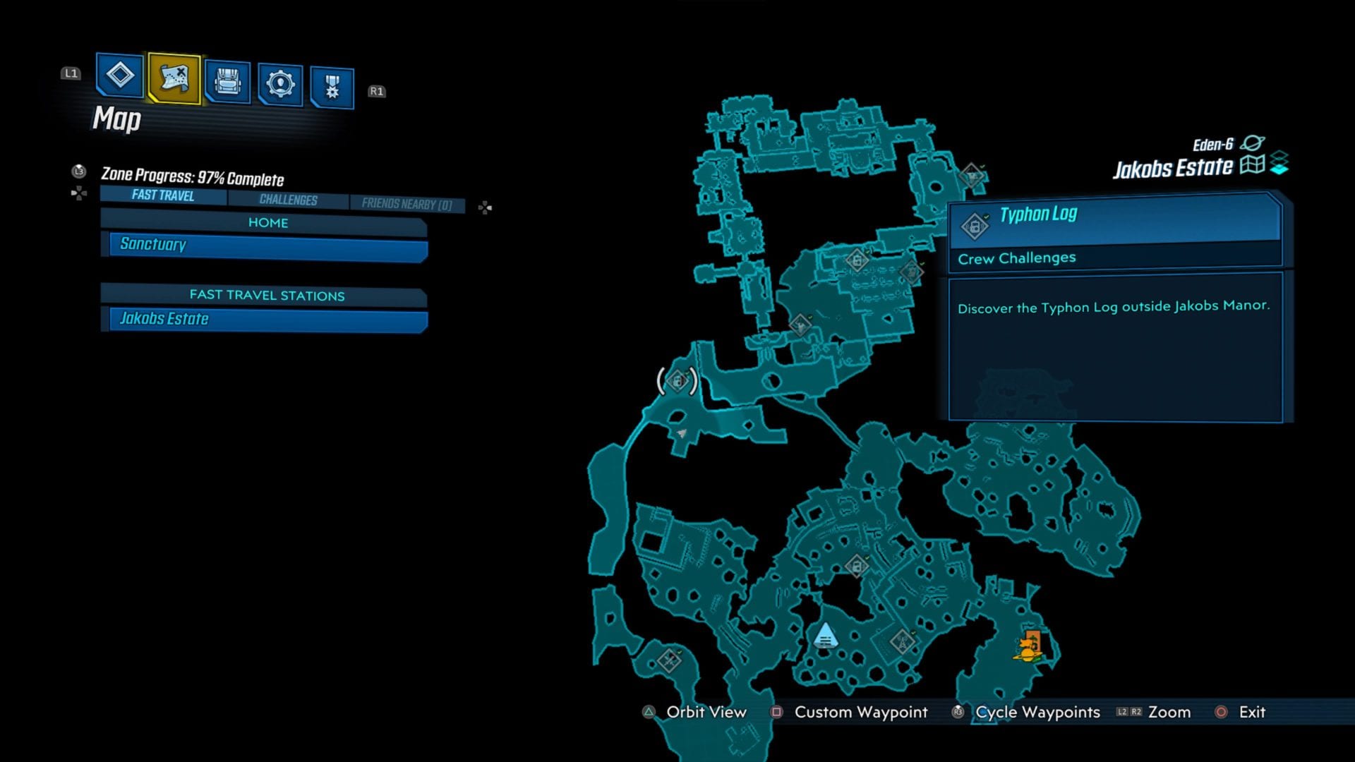 Borderlands 3 Jakobs Estate Crew Challenge Locations: Typhon Logs, Dead ...