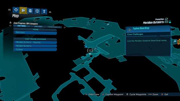 Borderlands 3 Meridian Outskirts Crew Challenge Locations: Typhon Logs ...
