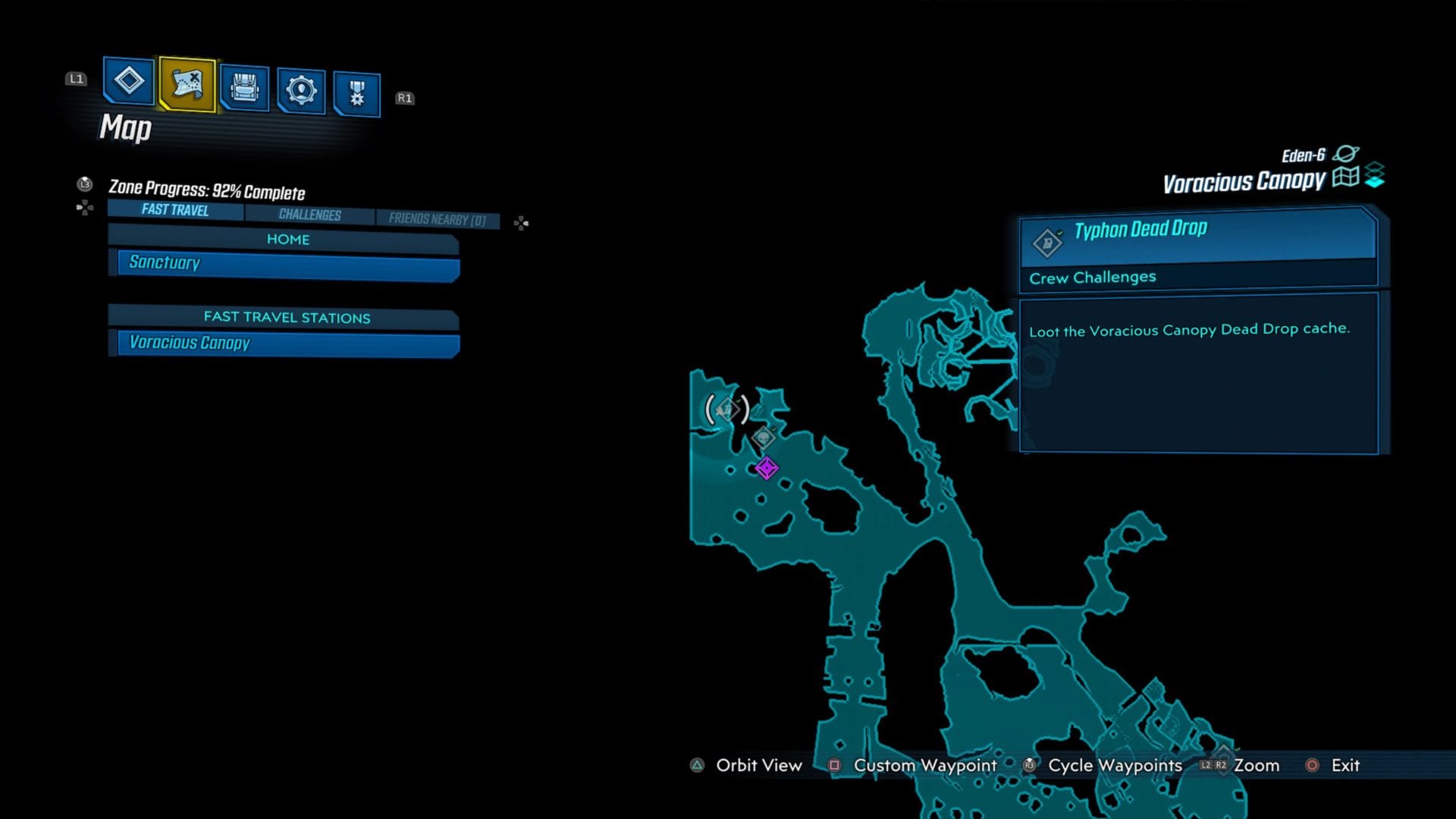 Borderlands 3 Voracious Canopy Crew Challenge Locations: Typhon Logs ...