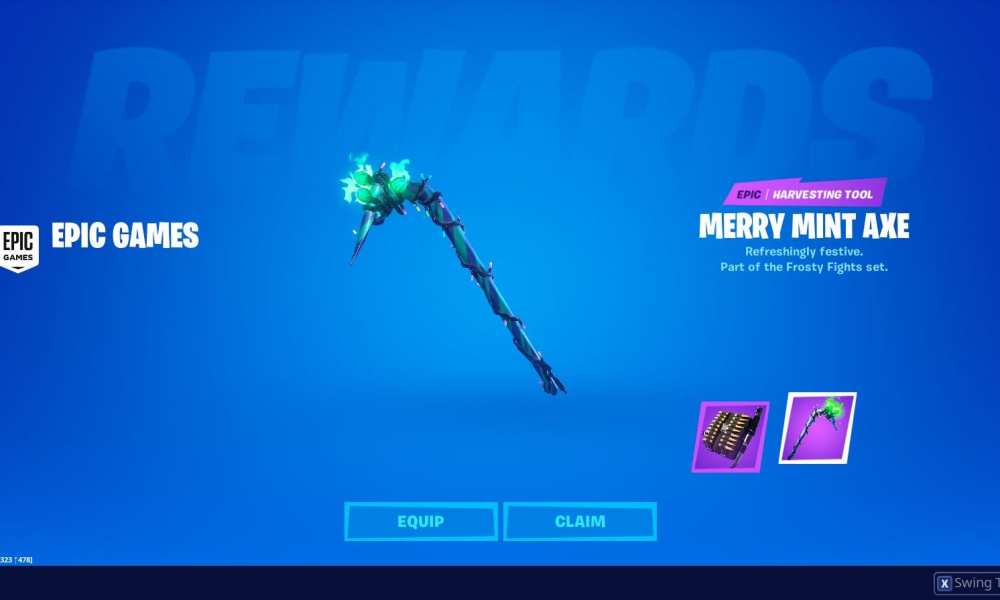 Fortnite: How to Get Merry Mint Pickaxe