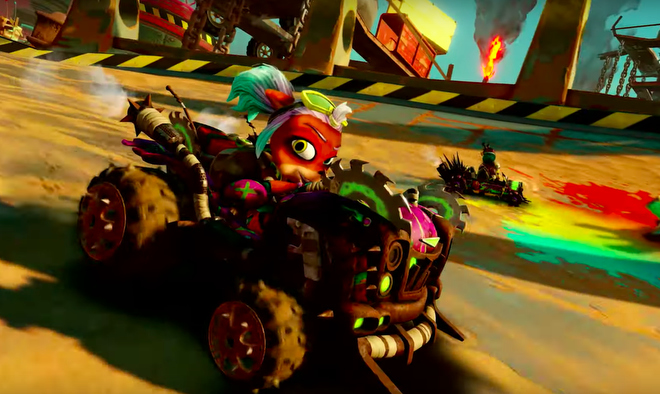 Crash Team Racing Nitro-Fueled Goes Mad Max in Rustland Grand Prix Trailer