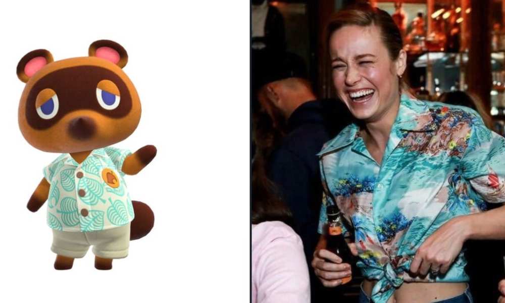 Brie Larson but as Animal Crossing Villagers