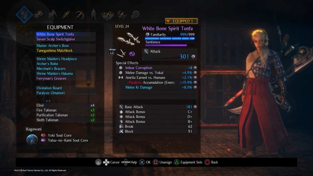 Nioh 2 Sentience Explained: How to Get Yokai Weapons, What It Does, & More