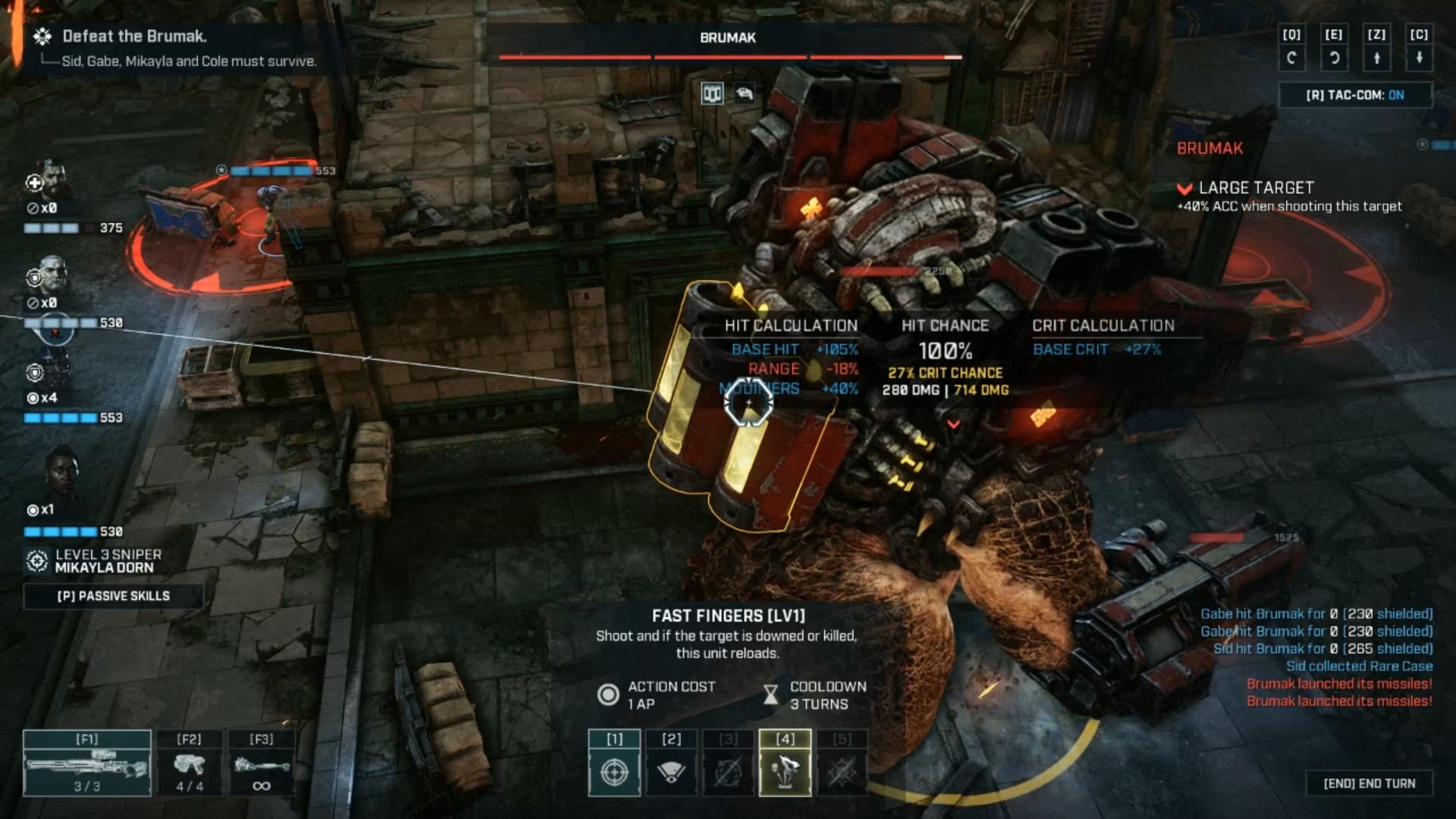 Gears Tactics: How to Beat Brumak Boss Fight - Twinfinite