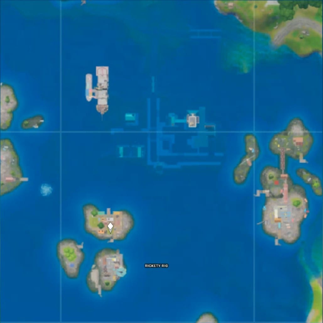 Fortnite Rickety Rig Crane Location: Where to Dance on Top of Crane at ...