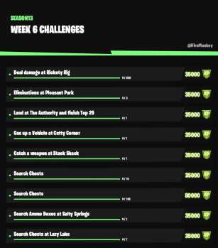 Fortnite Chapter 2 Season 3 Week 6 Challenges List - Twinfinite