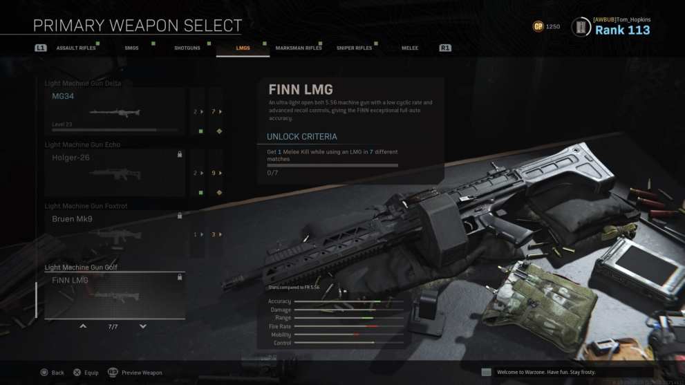 Modern Warfare: How to Unlock Finn LMG for Warzone & Multiplayer ...