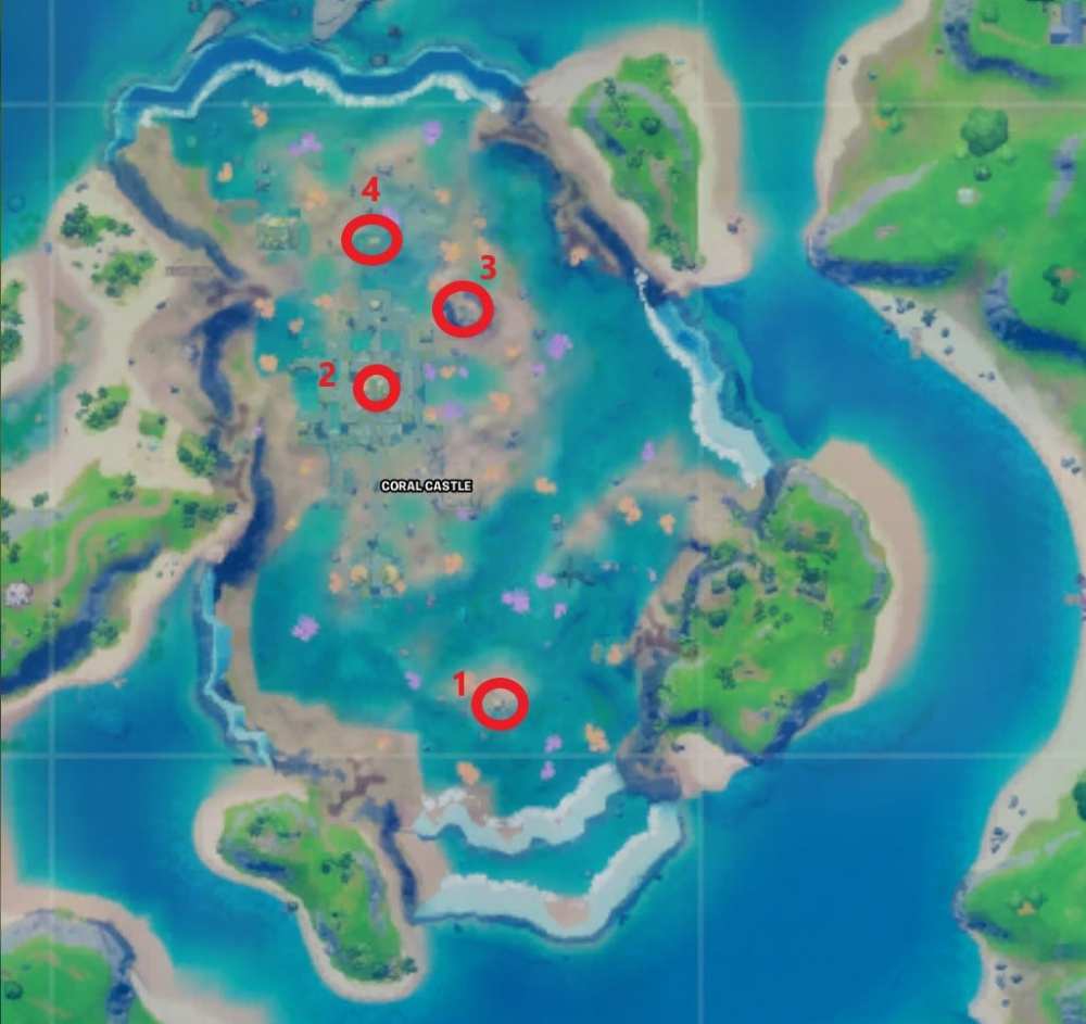 Fortnite Coral Castle Floating Rings Locations (Week 5 Challenge)