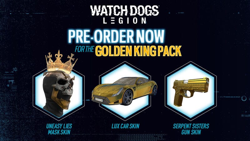 Watch Dogs Legion: How to Redeem Preorder DLC (Golden King Pack ...