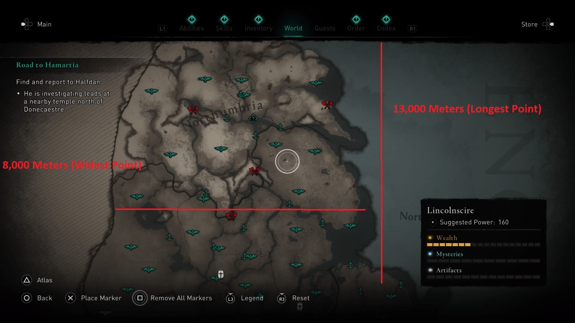 Here's How Big Assassin's Creed Valhalla's Map Is (Measured) - Twinfinite