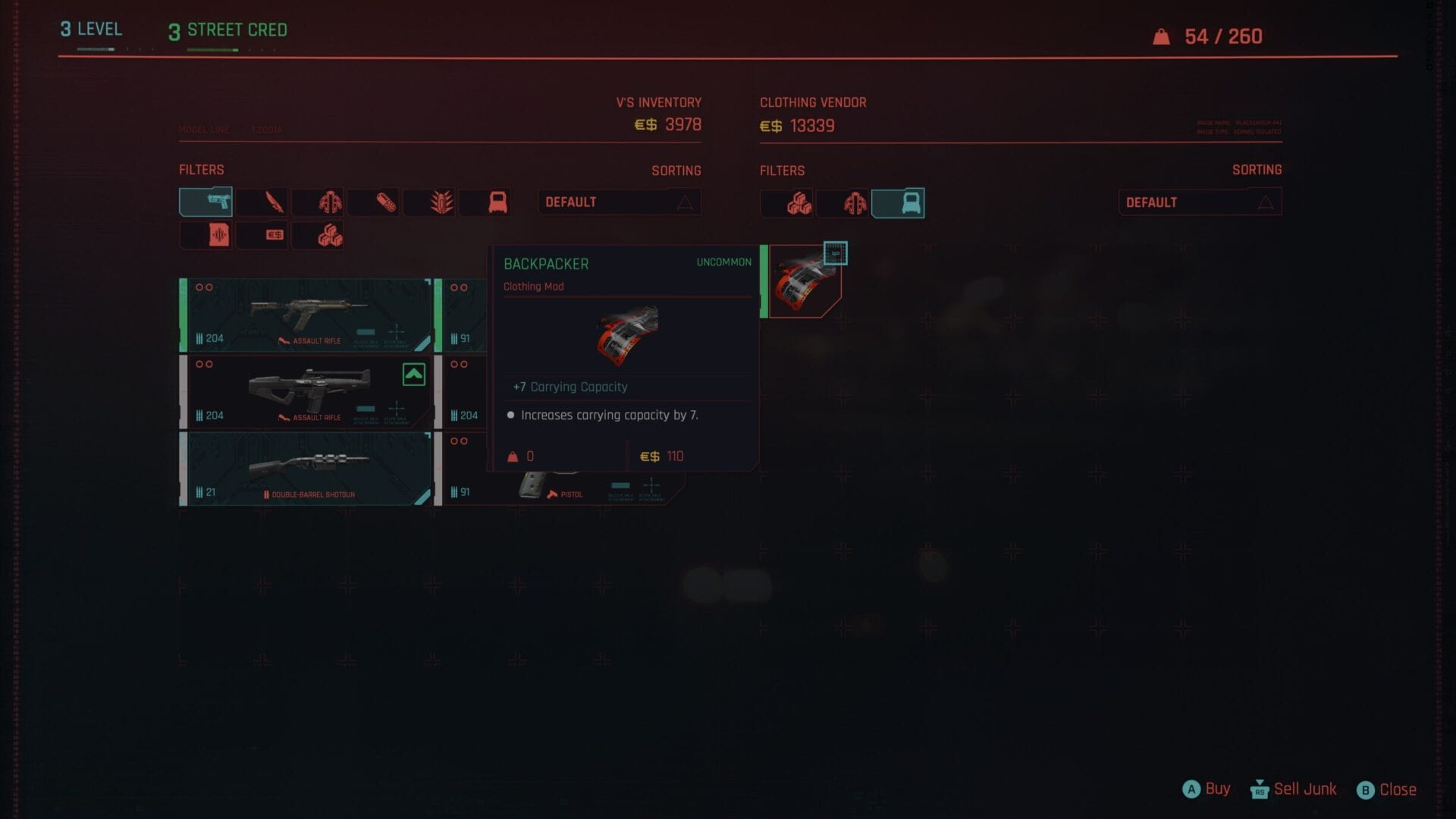 Cyberpunk 2077: How to Increase Carry Capacity (Inventory Size ...