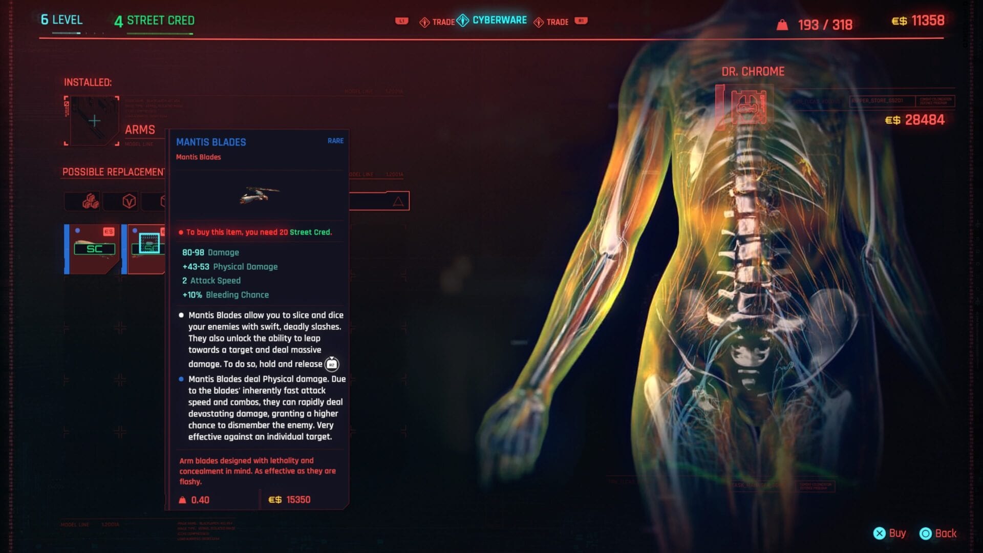 Cyberpunk 2077 Mantis Blades: Best Mantis Blade Build & How to Get Them ...