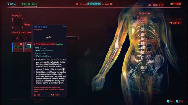 Cyberpunk 2077 Mantis Blades: Best Mantis Blade Build & How to Get Them ...