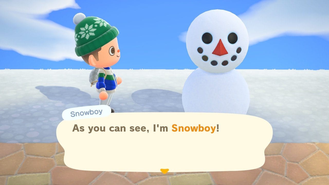 Animal Crossing New Horizons: How to Build a Perfect Snowboy - Twinfinite
