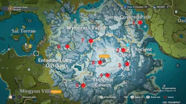 Genshin Impact Dragonspine Tablet Locations: Where to Find All ...