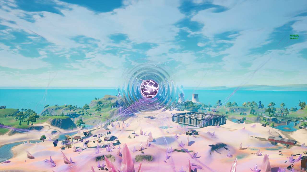 Fortnite's Zero Point Is Now Pulsing & Glowing Purple