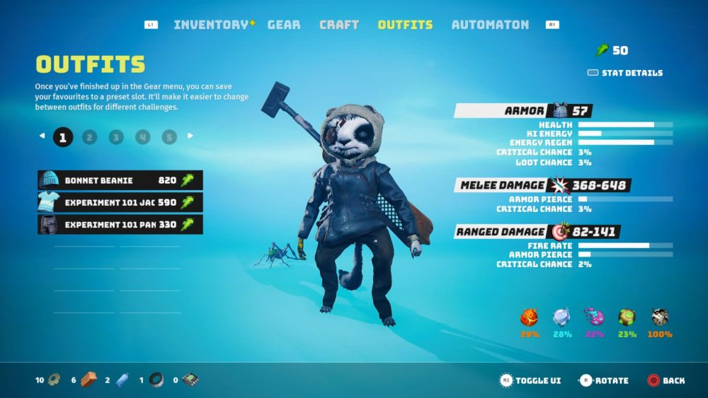 Biomutant: How to Change Clothes & Get More Outfits