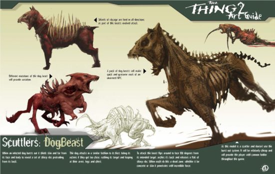 Creepy Concept Art For Cancelled The Thing Video Game Sequel Surfaces ...