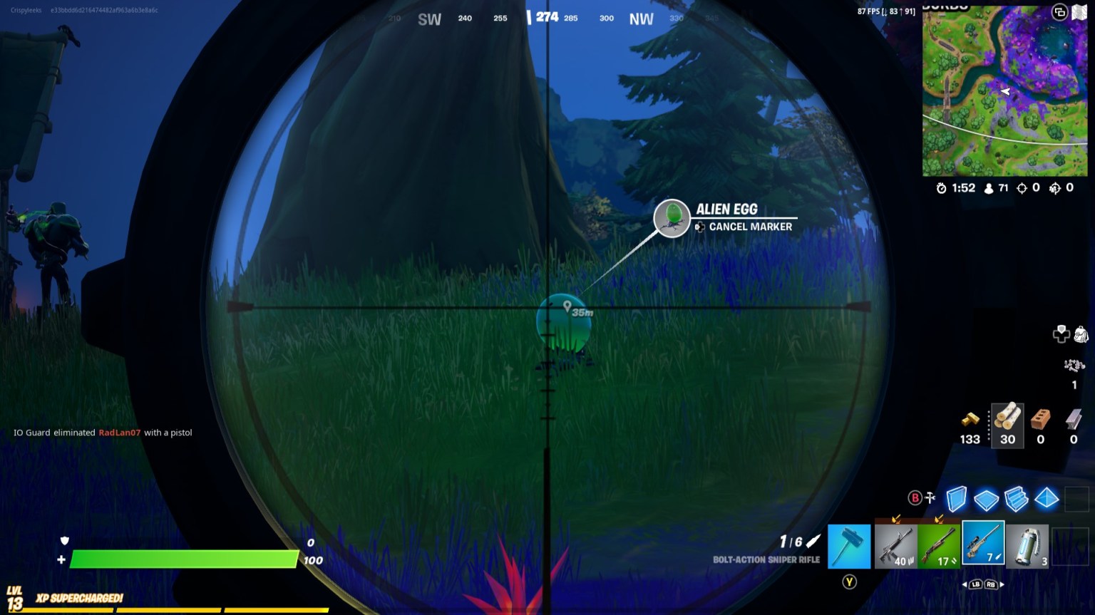 Fortnite: How & Where to Mark Alien Egg - Twinfinite