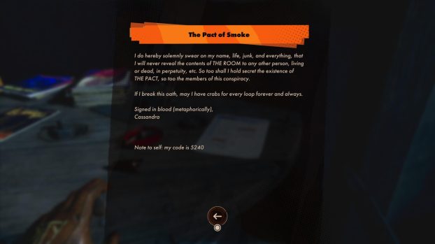Deathloop: How to Get Pact of Smoke Door Codes (Smoking Contest ...