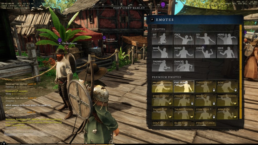 New World: How to Emote (& Unlock More Emotes)