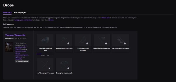 New World Twitch Drops: How to Get Vinespun Weapon Skins - Twinfinite