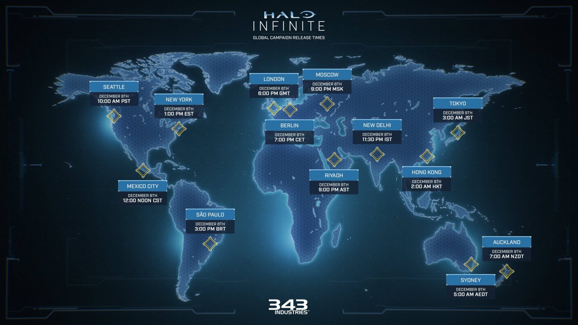 Halo Infinite Campaign Release Times for Every Region - Twinfinite