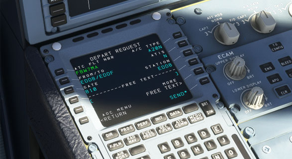 Microsoft Flight Simulator A32NX Airbus A320 Gets CPDLC; Prague Airport ...