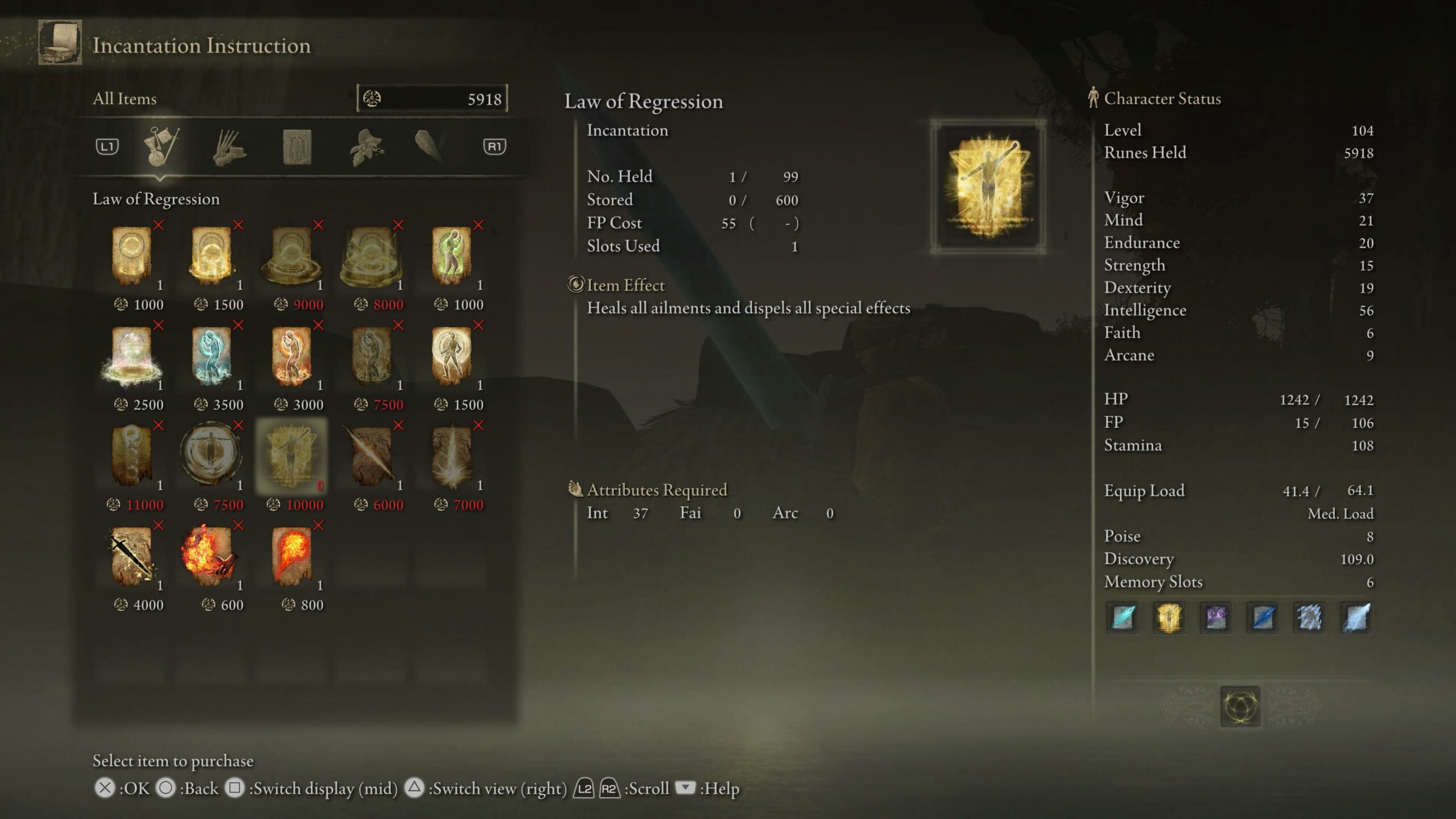 Elden Ring: Where to Get Law of Regression Incantation & What It Does ...