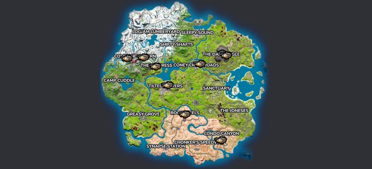 All Fortnite Tank Locations in Chapter 3 Season 2 - Twinfinite