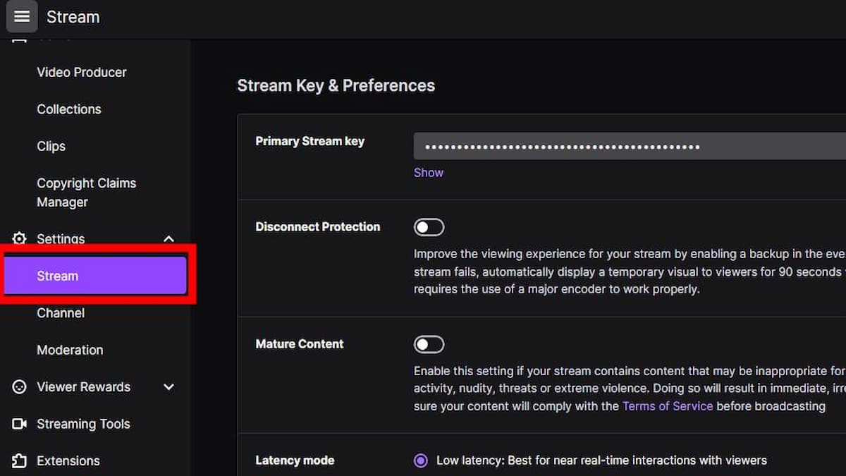 How To Find Your Stream Key on Twitch - Twinfinite