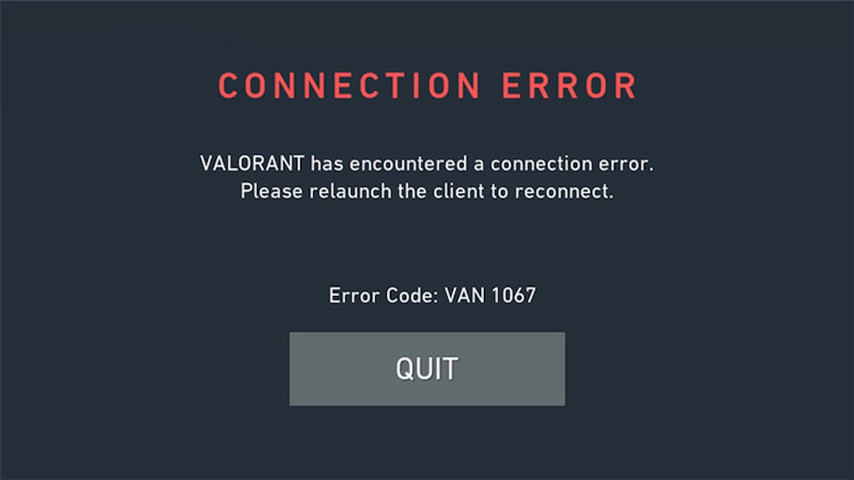 How to Fix Valorant VAN 1067 Error Code - Twinfinite