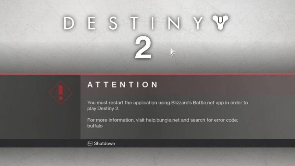 Destiny 2: How To Fix Error Code Buffalo - Twinfinite