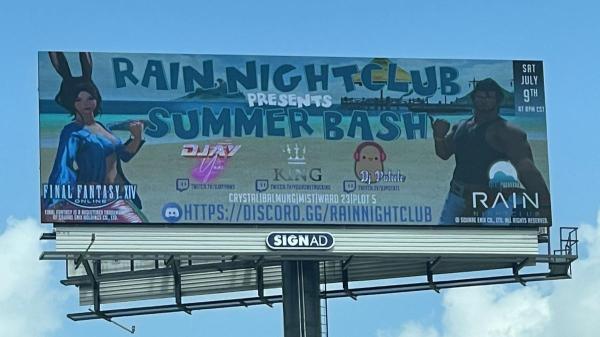 Final Fantasy XIV Night Club Advertises With Real-Life Billboards ...