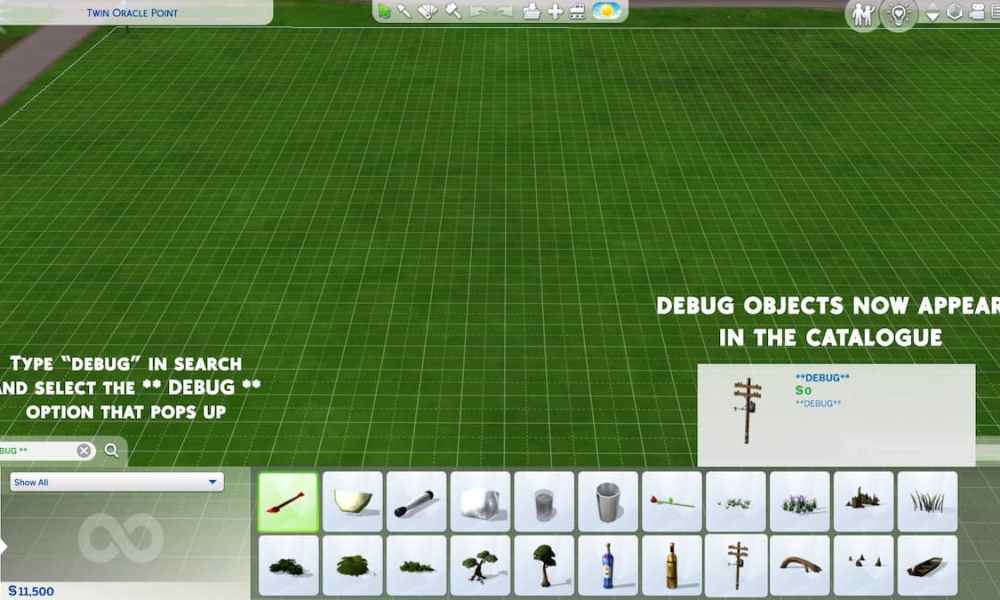 How To Get Debug Items in The Sims 4