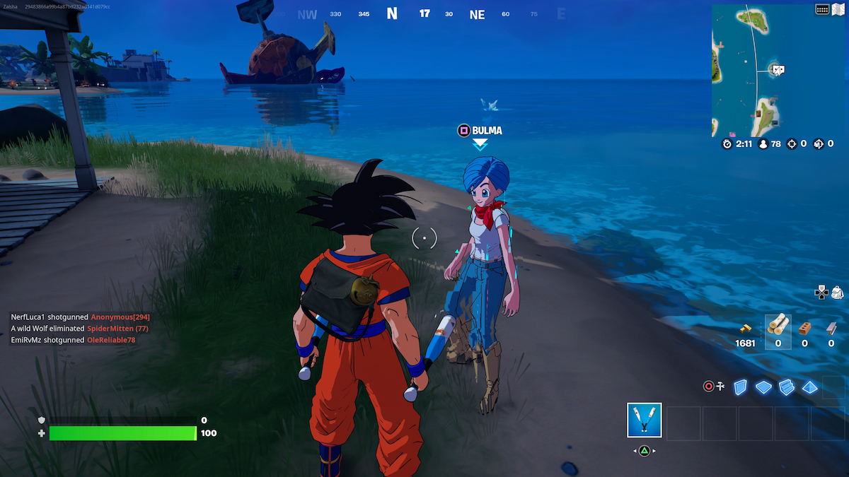 Where to Find Bulma in Fortnite & What She Sells - Twinfinite