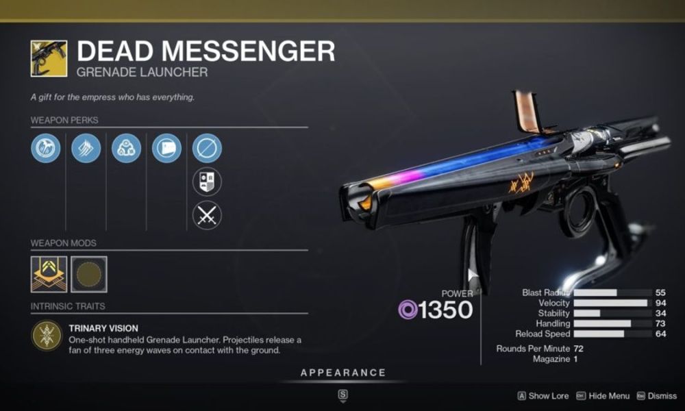 How to Get Dead Messenger Grenade Launcher in Destiny 2