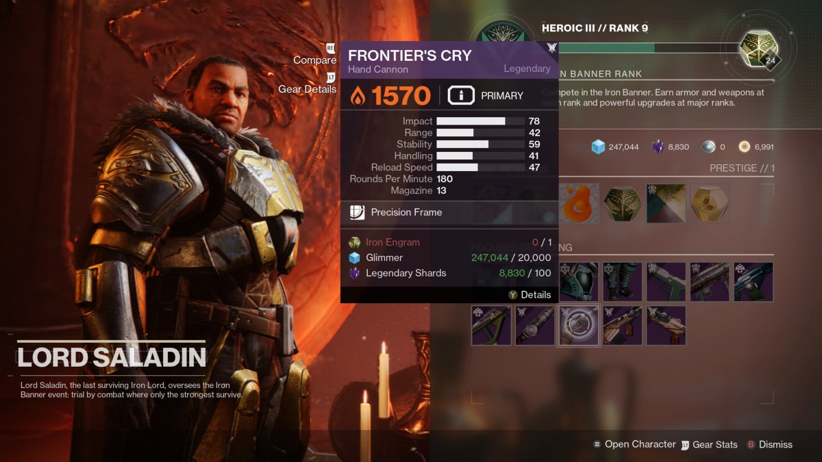 How to Get the Frontier's Cry Iron Banner Hand Cannon in Destiny 2 ...