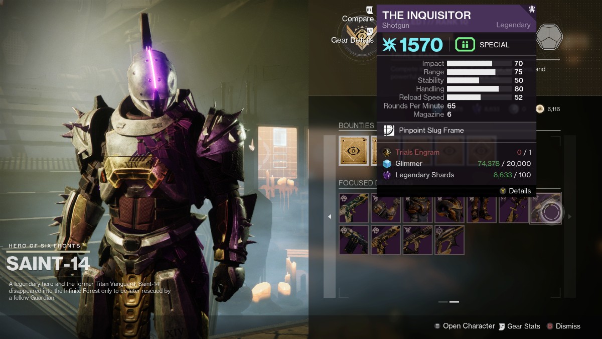 How to Get The Inquisitor Trials of Osiris Shotgun in Destiny 2 & What ...