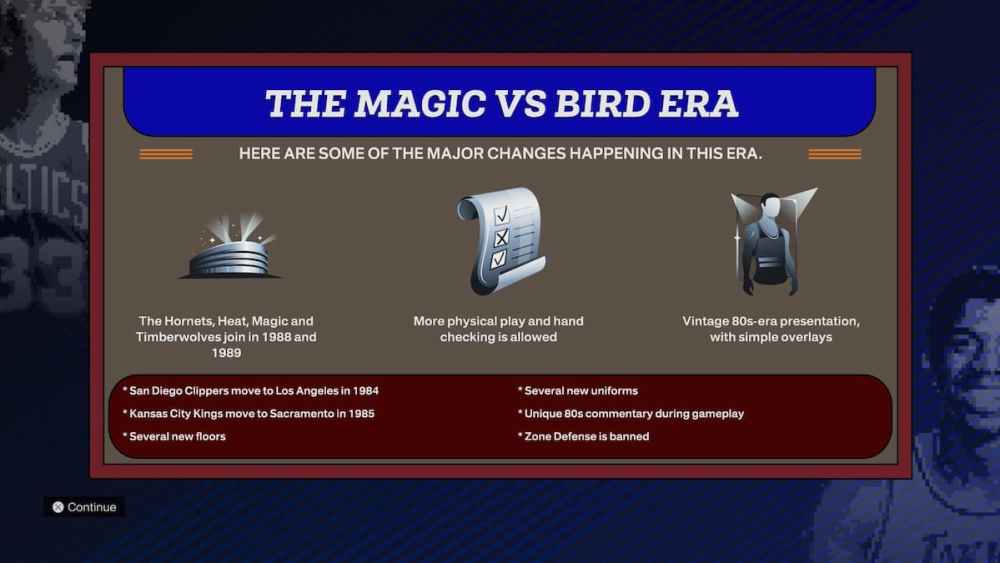 NBA 2K23 MyNBA Eras Explained